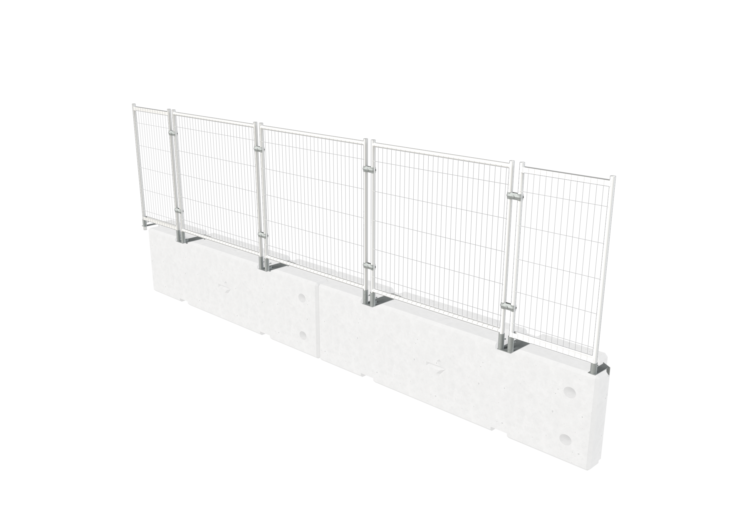 Temporary Vertical Concrete Barrier Fencing | TVCB Anti-Climb & HD Mesh ...